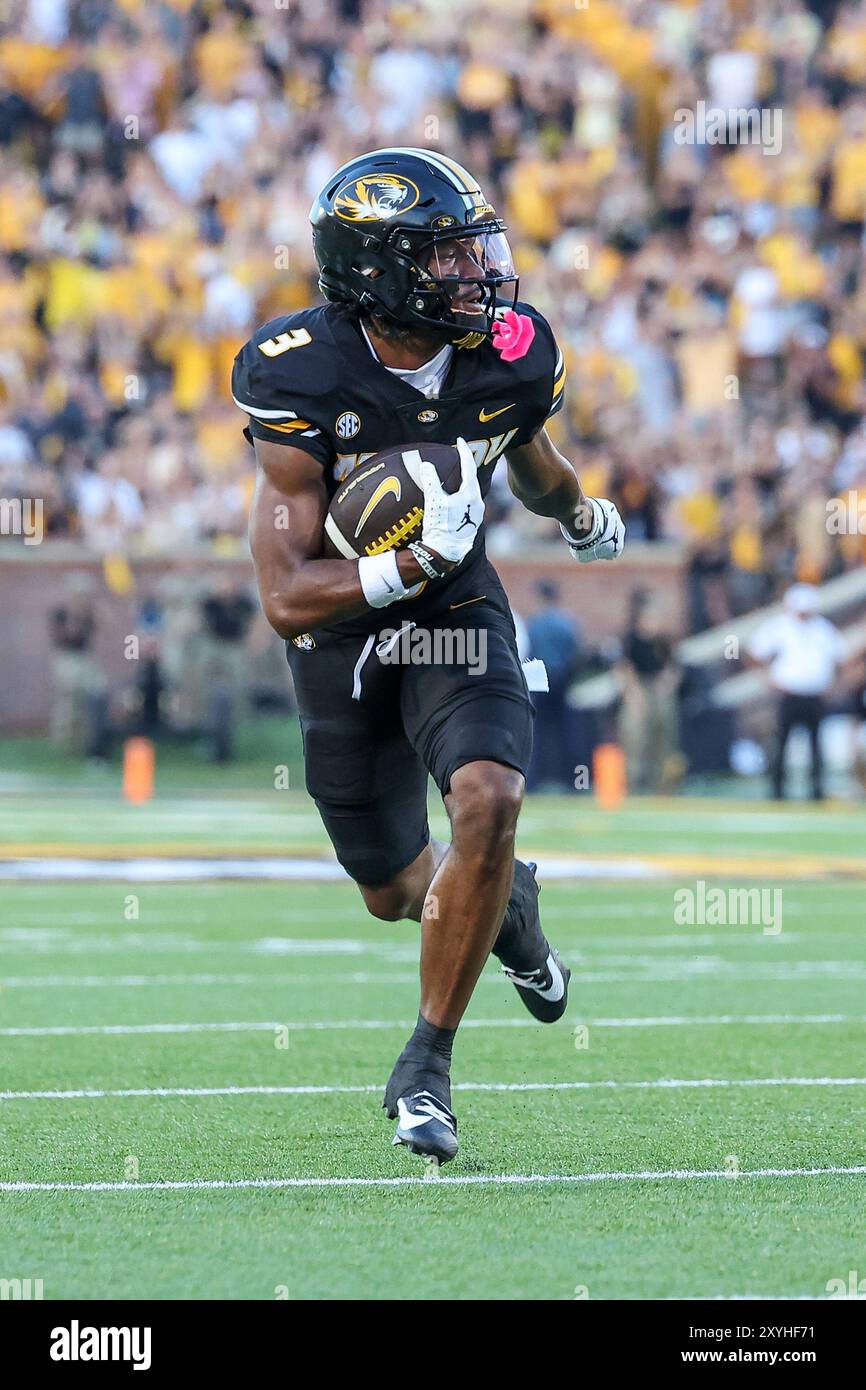 August 29, 2024: Missouri Tigers wide receiver Luther Burden III (3 ...