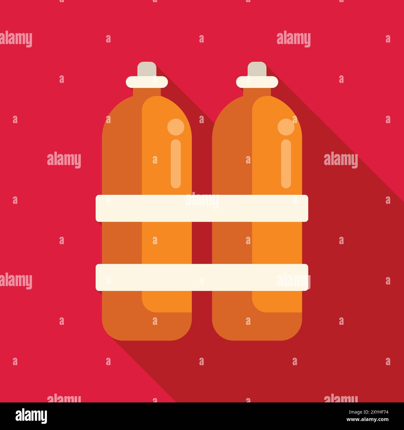 Red water tanks Stock Vector Images - Alamy