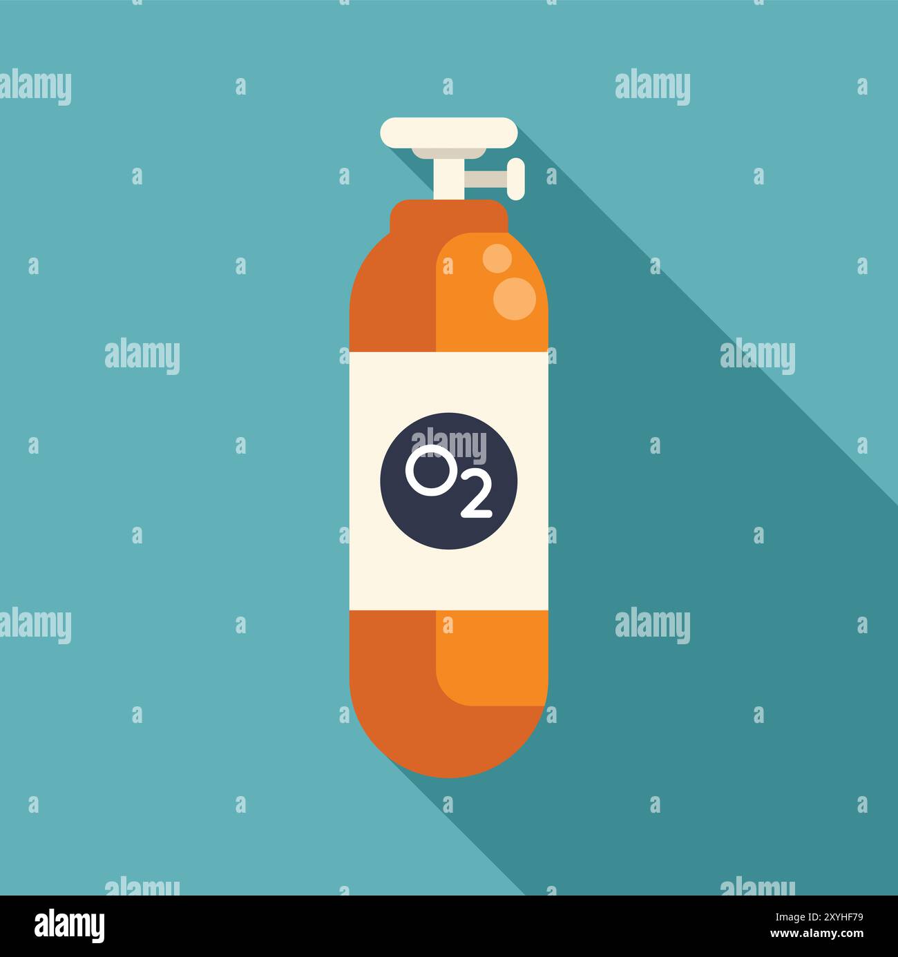 Oxygen tank providing supplemental oxygen for medical or industrial use ...