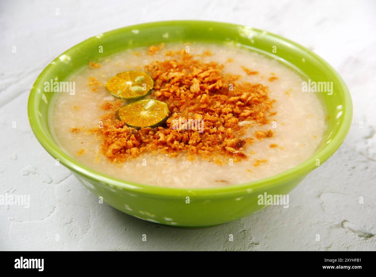 Photo of freshly cooked Filipino food called Lugaw or rice porridge ...