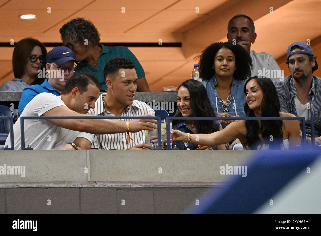 Flushing NY, USA. 29th Aug, 2024. Anthony Rizzo, Aaron Judge, Emily ...