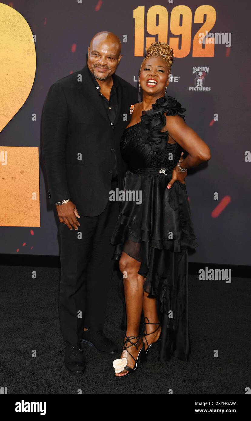 LOS ANGELES, CALIFORNIA - AUGUST 27: (L-R) Michael Beasley and Deena ...