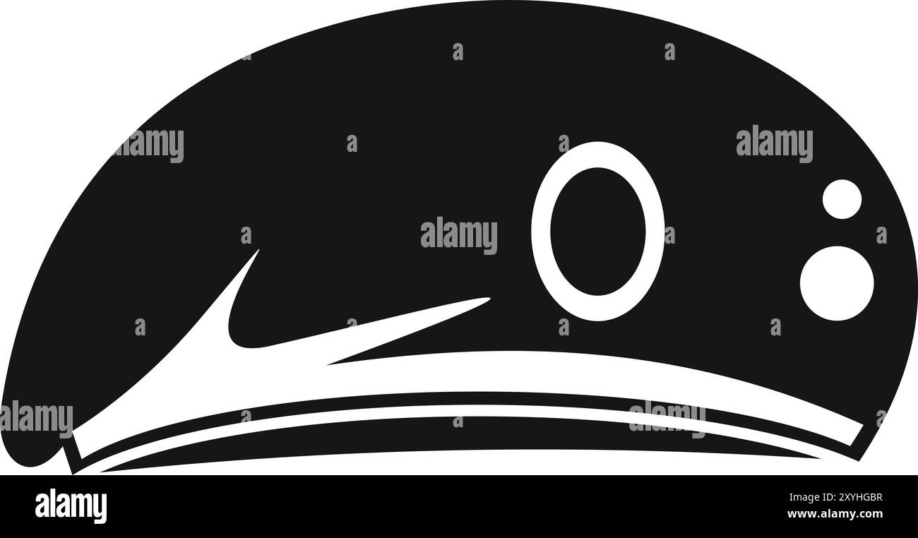 Military beret icon in simple style isolated on white background Stock ...