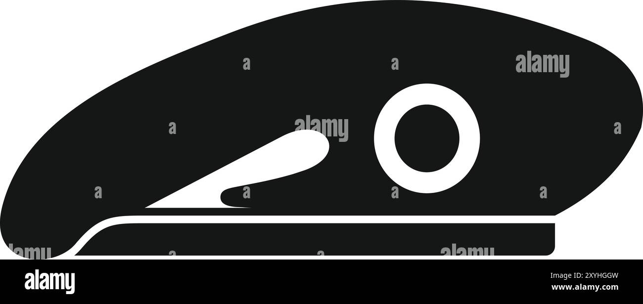 Black and white vector illustration of a military beret, often worn by ...