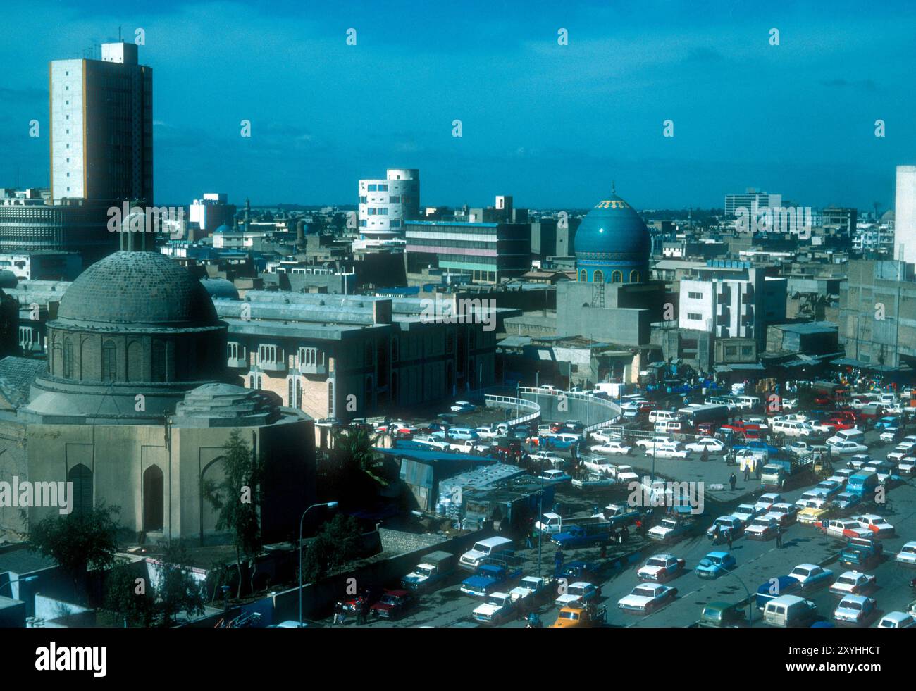 Central Baghdad, view in 1980, Iraq Stock Photo - Alamy