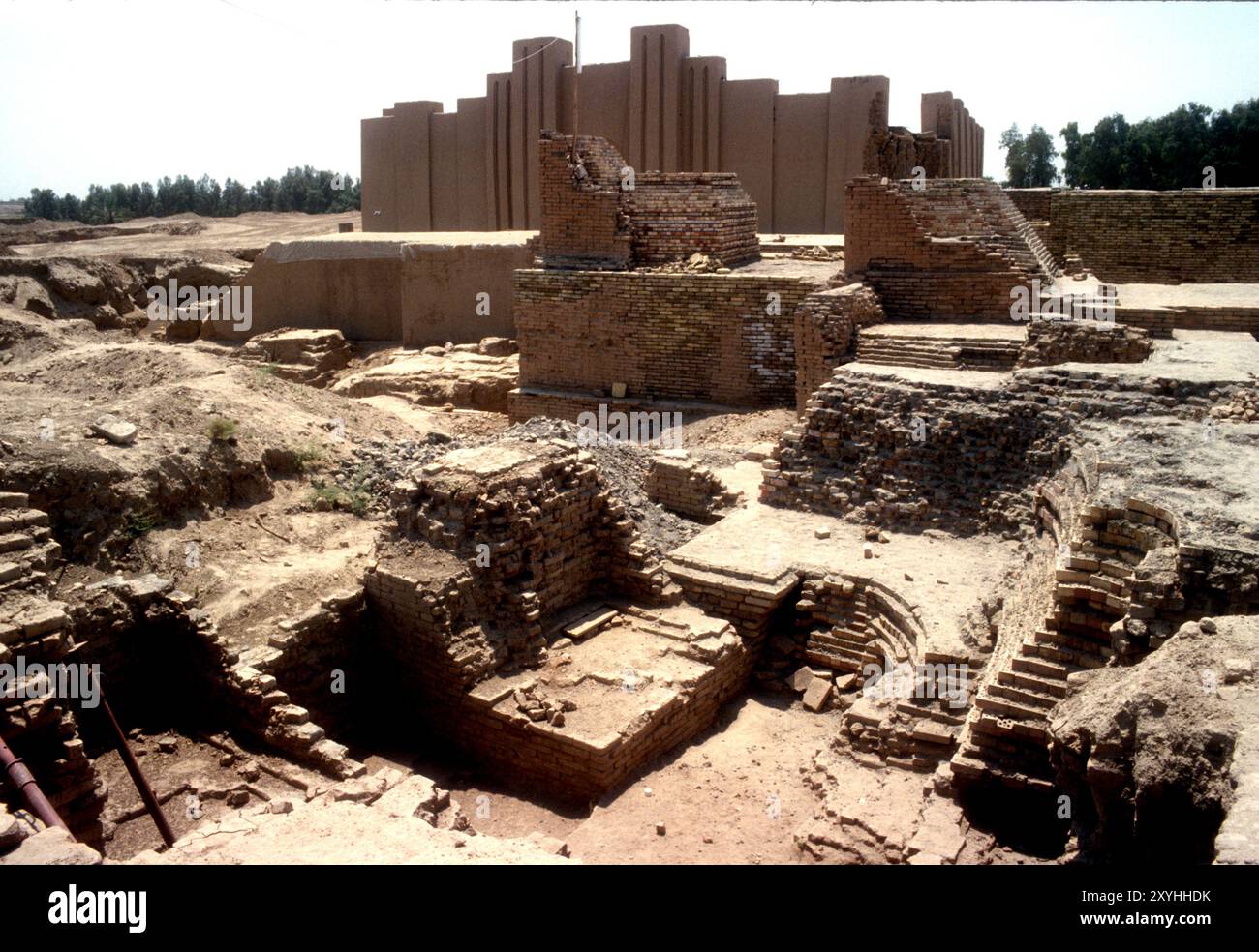 Part restoration of the Emakh Temple in Babylon was started in 1958 ...