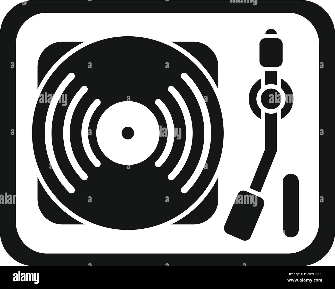 Vinyl record playing on a turntable Cut Out Stock Images & Pictures - Alamy