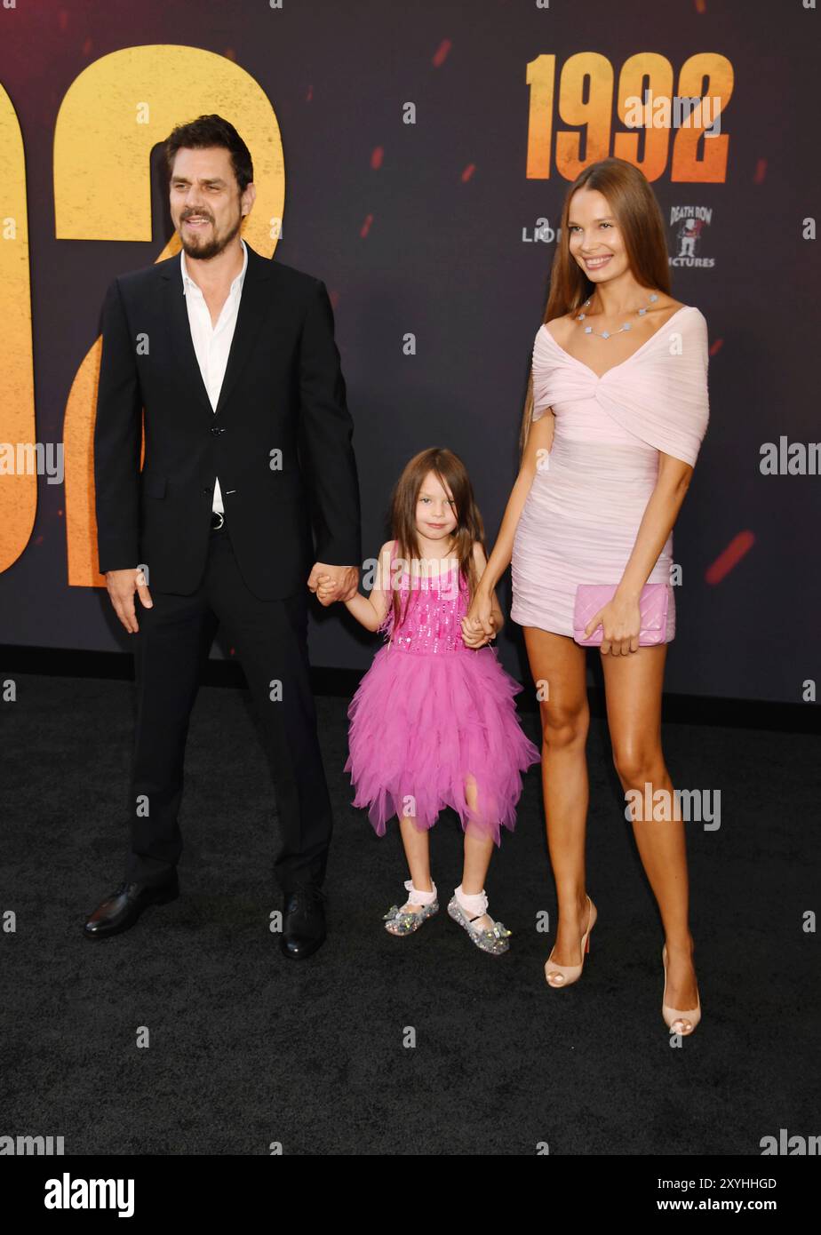 LOS ANGELES, CALIFORNIA - AUGUST 27: (L-R) Ariel Vromen, Liabelle ...