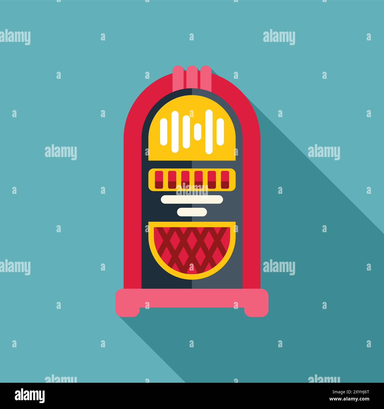 Rockabilly 1950s jukebox Stock Vector Images - Alamy