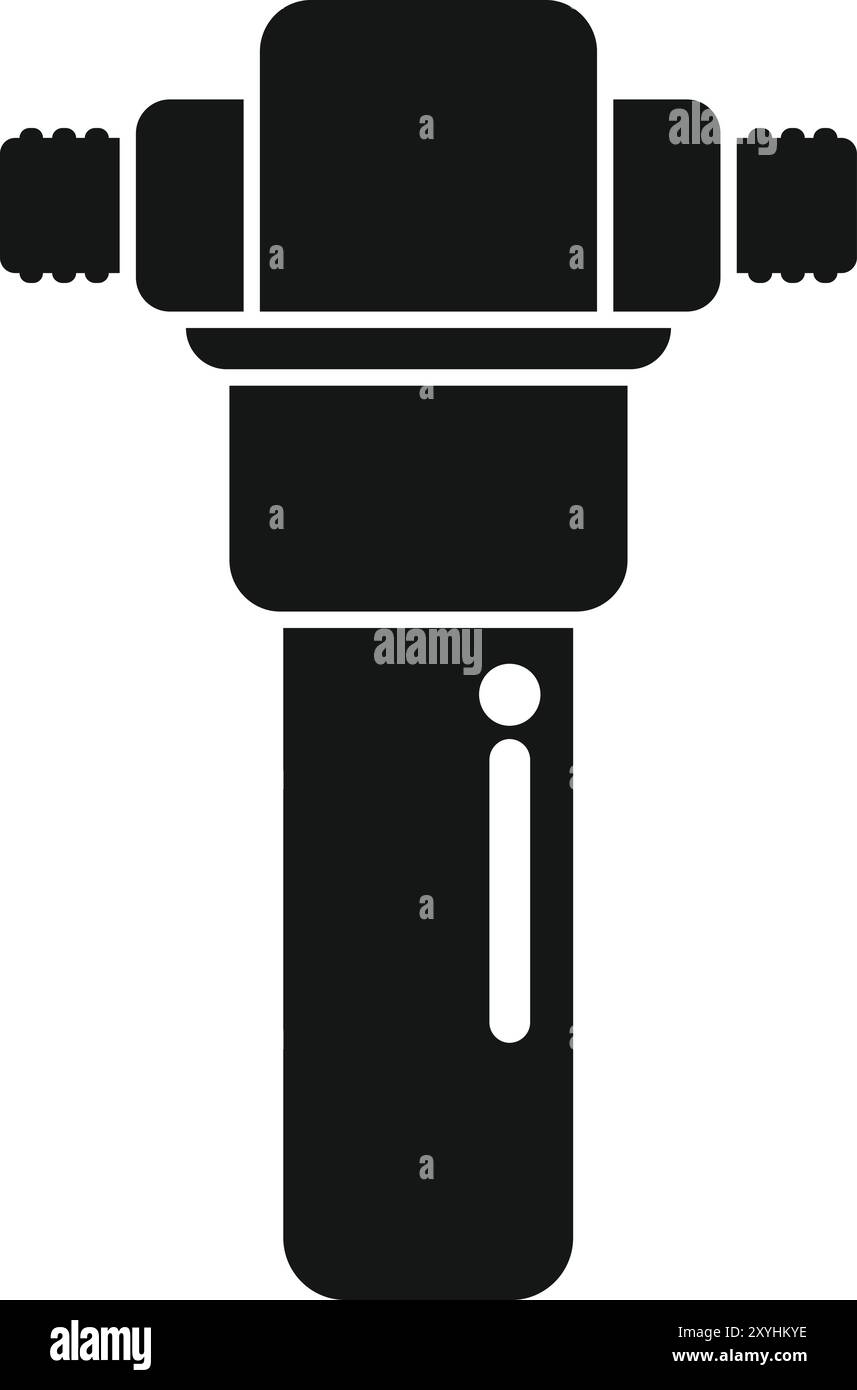 Water filter cartridge replacing icon vector. Simple illustration of ...