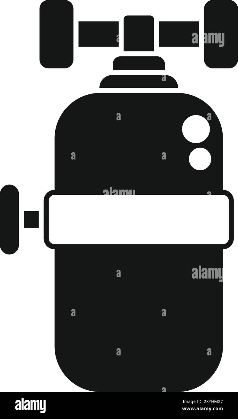 Oxygen tank supply in background Stock Vector Images - Alamy