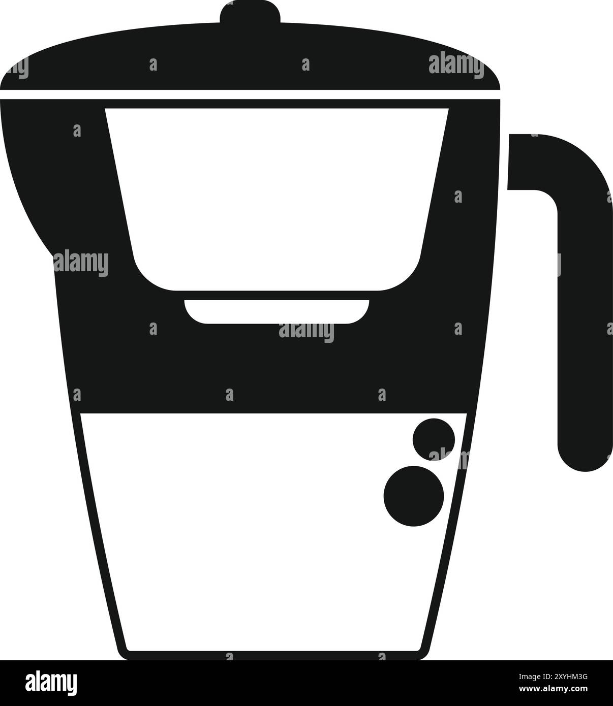 Pouring water making tea in Stock Vector Images - Alamy