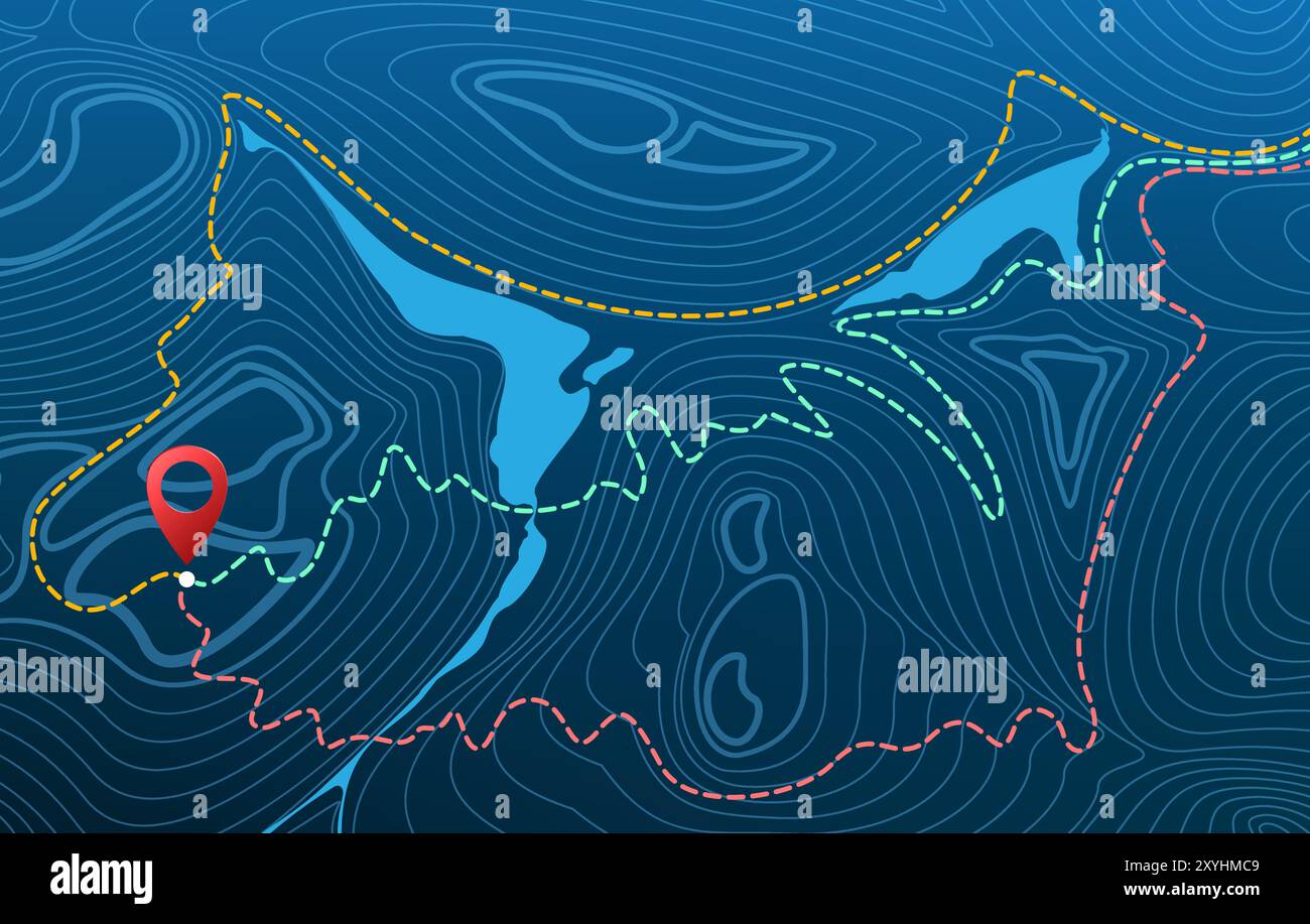 Geographic line relief Stock Vector Image & Art - Alamy