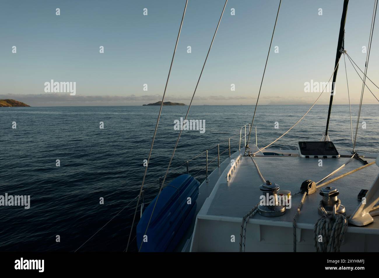 Catamaran foredeck hi-res stock photography and images - Alamy