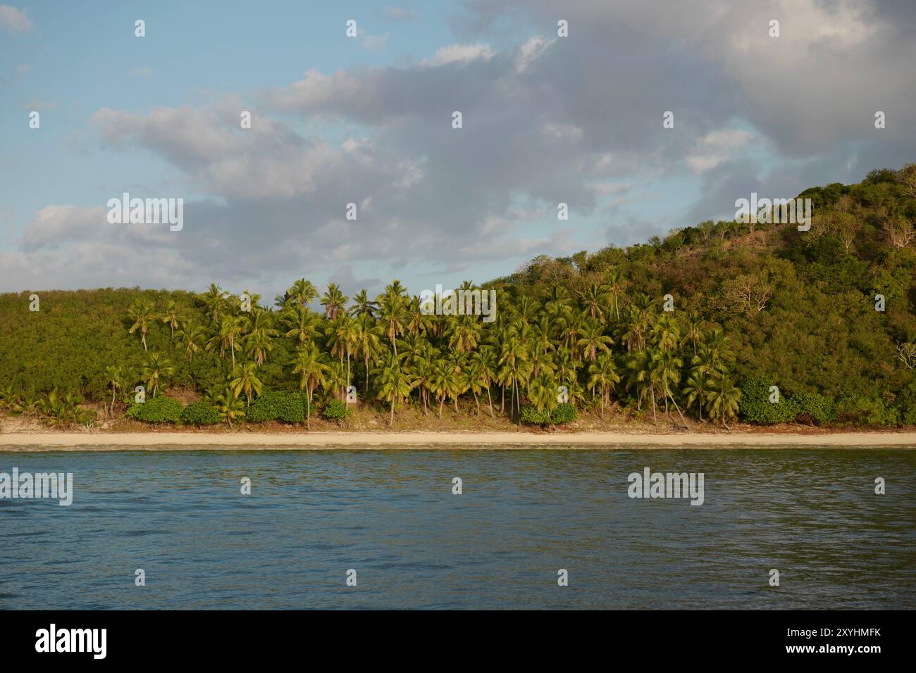 Beach on Waya Island in Fiji Stock Photo - Alamy