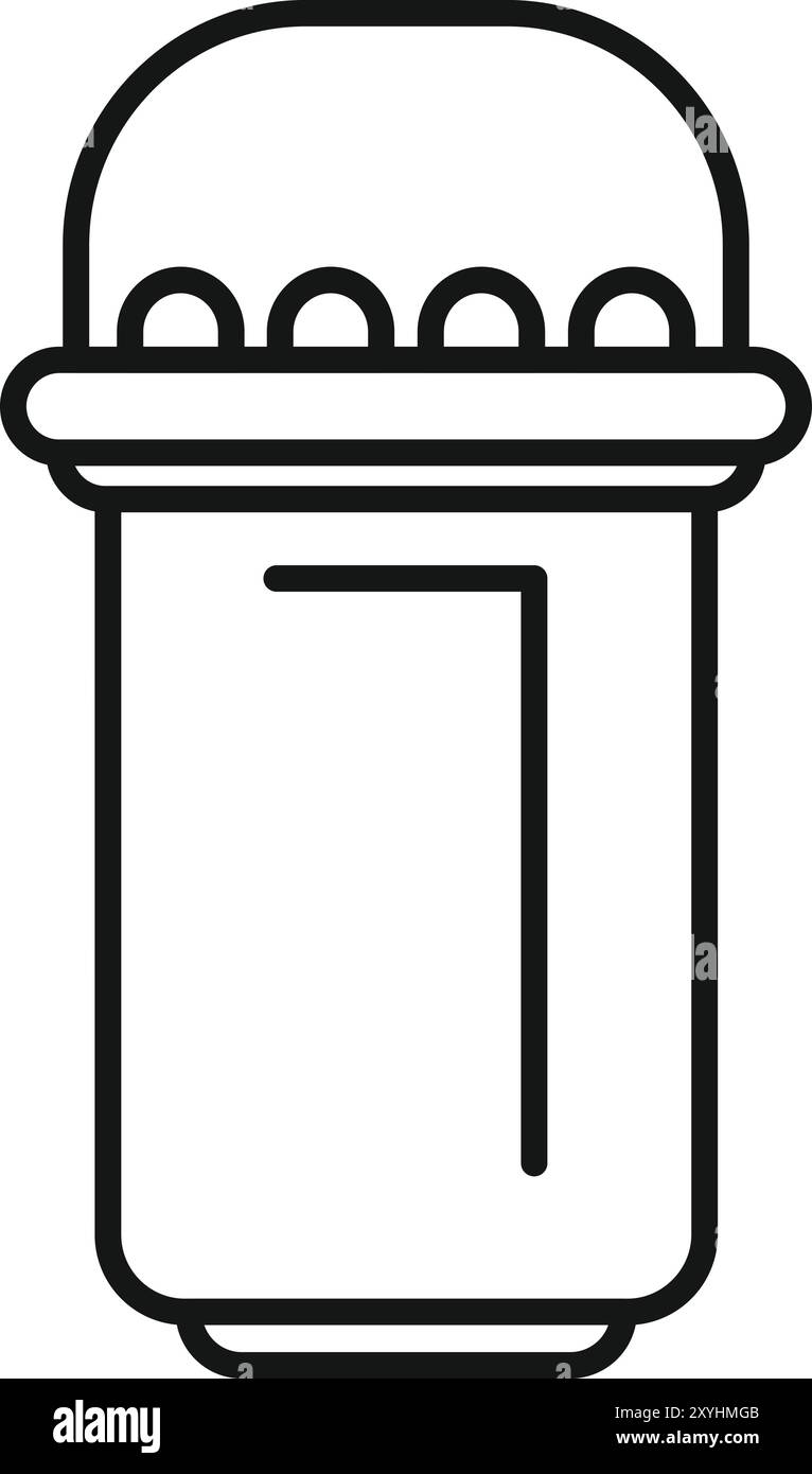 Simple water filter icon representing a replacing cartridge for home ...