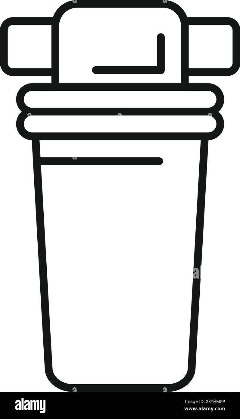 Simple black and white vector icon of a kitchen gas lighter with piezo ...