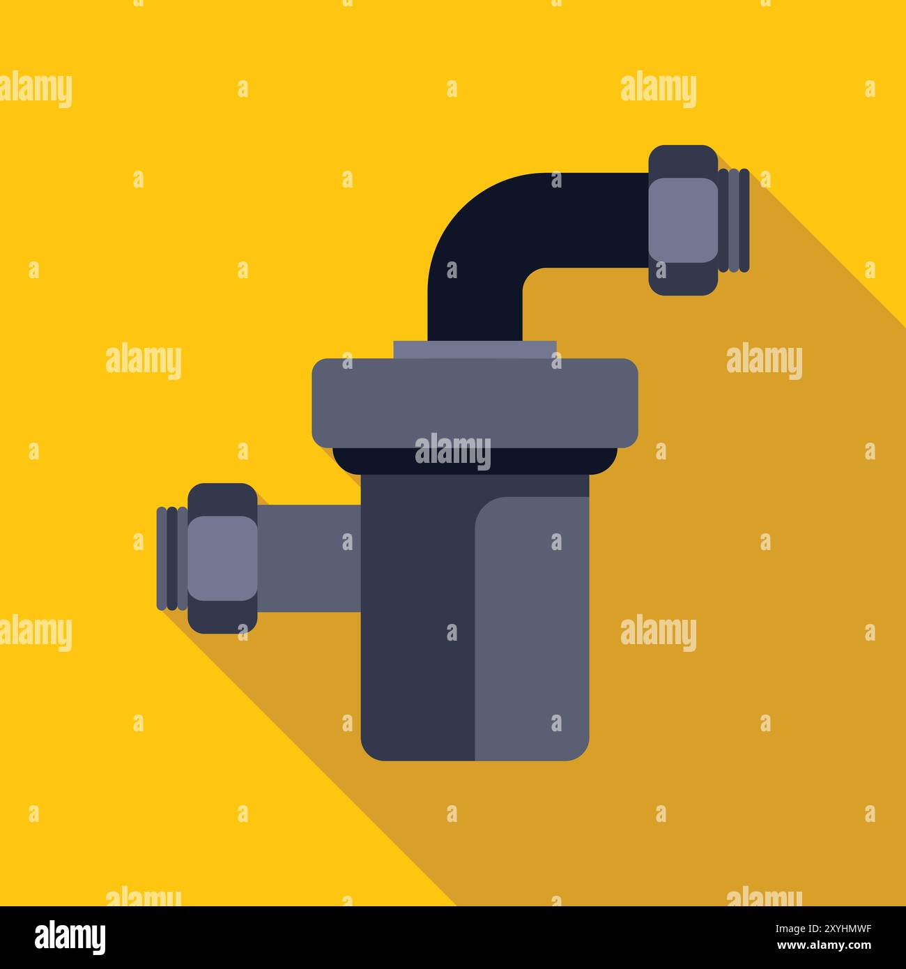 Water filter with clean water flowing through it, an essential for pure ...