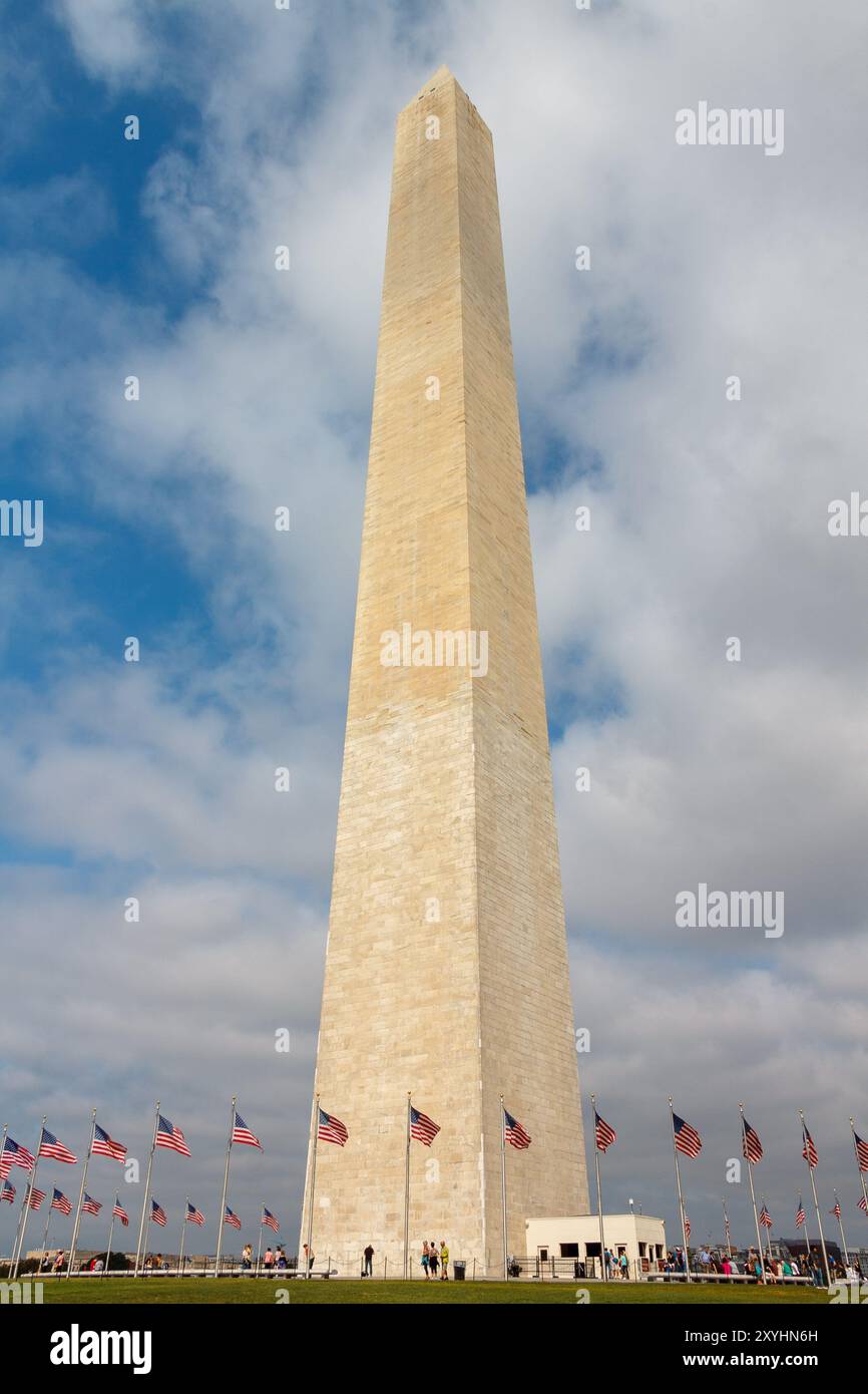 The Washington Monument Obelisk in National Mall, Washington DC, USA ...