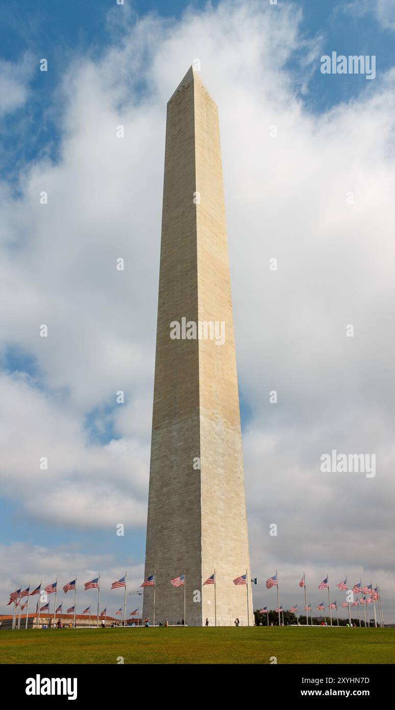 The Washington Monument Obelisk in National Mall, Washington DC, USA ...