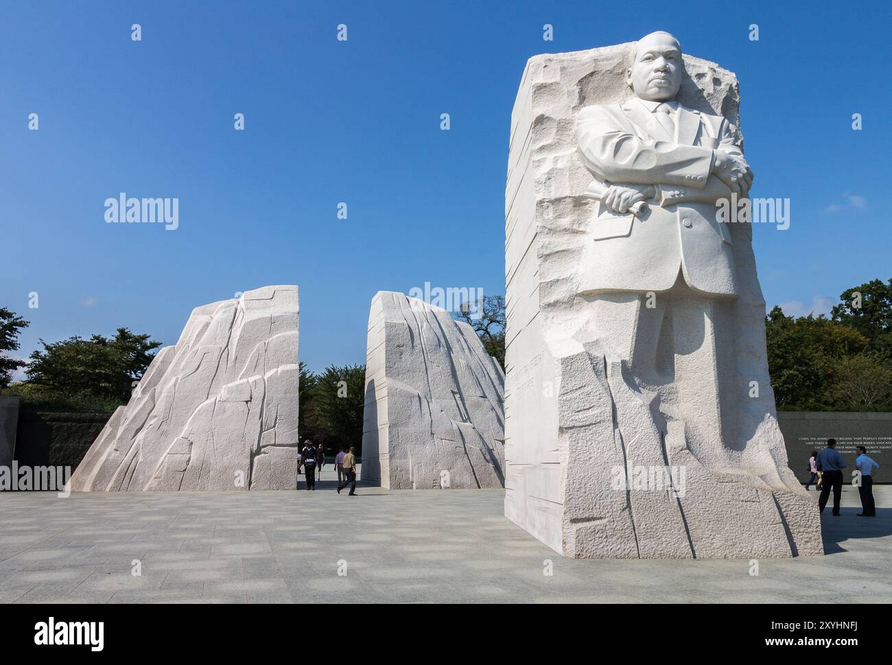 Large statue of Martin Luther King, Jr. at his Memorial in Washington ...