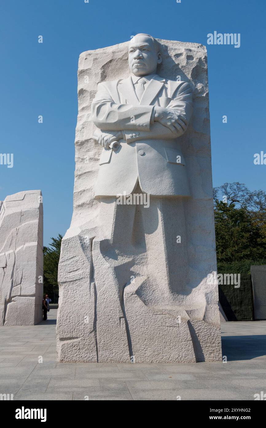 Large statue of Martin Luther King, Jr. at his Memorial in Washington ...