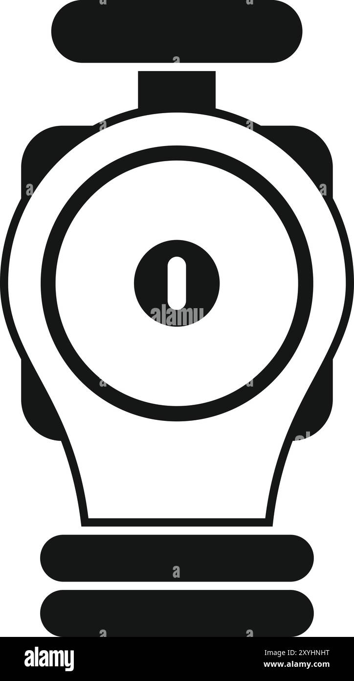 Water pump icon representing plumbing system for irrigation Stock ...