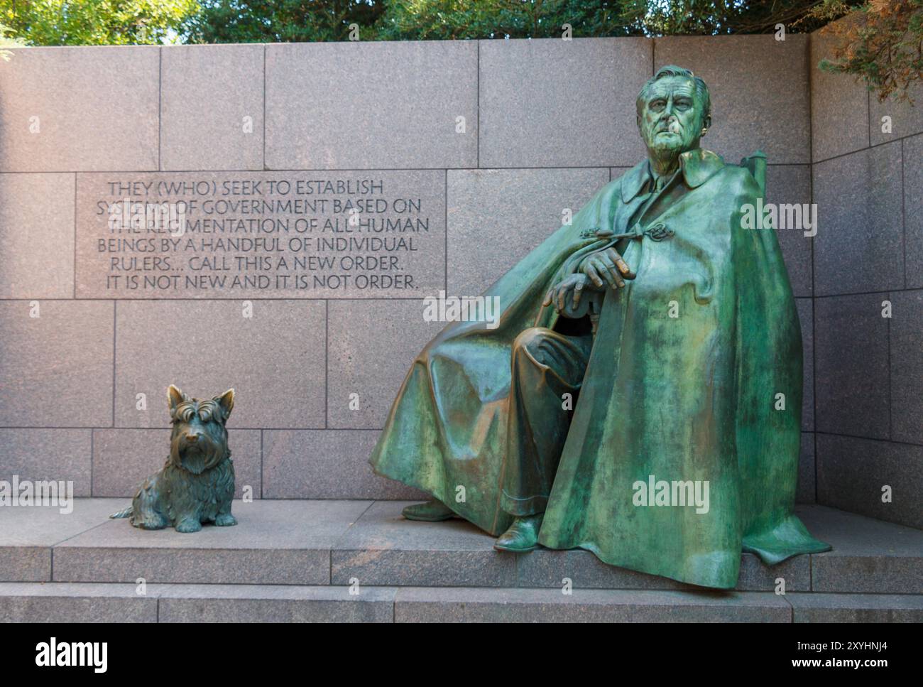 The Franklin Delano Roosevelt Memorial in Washington DC, USA Stock ...