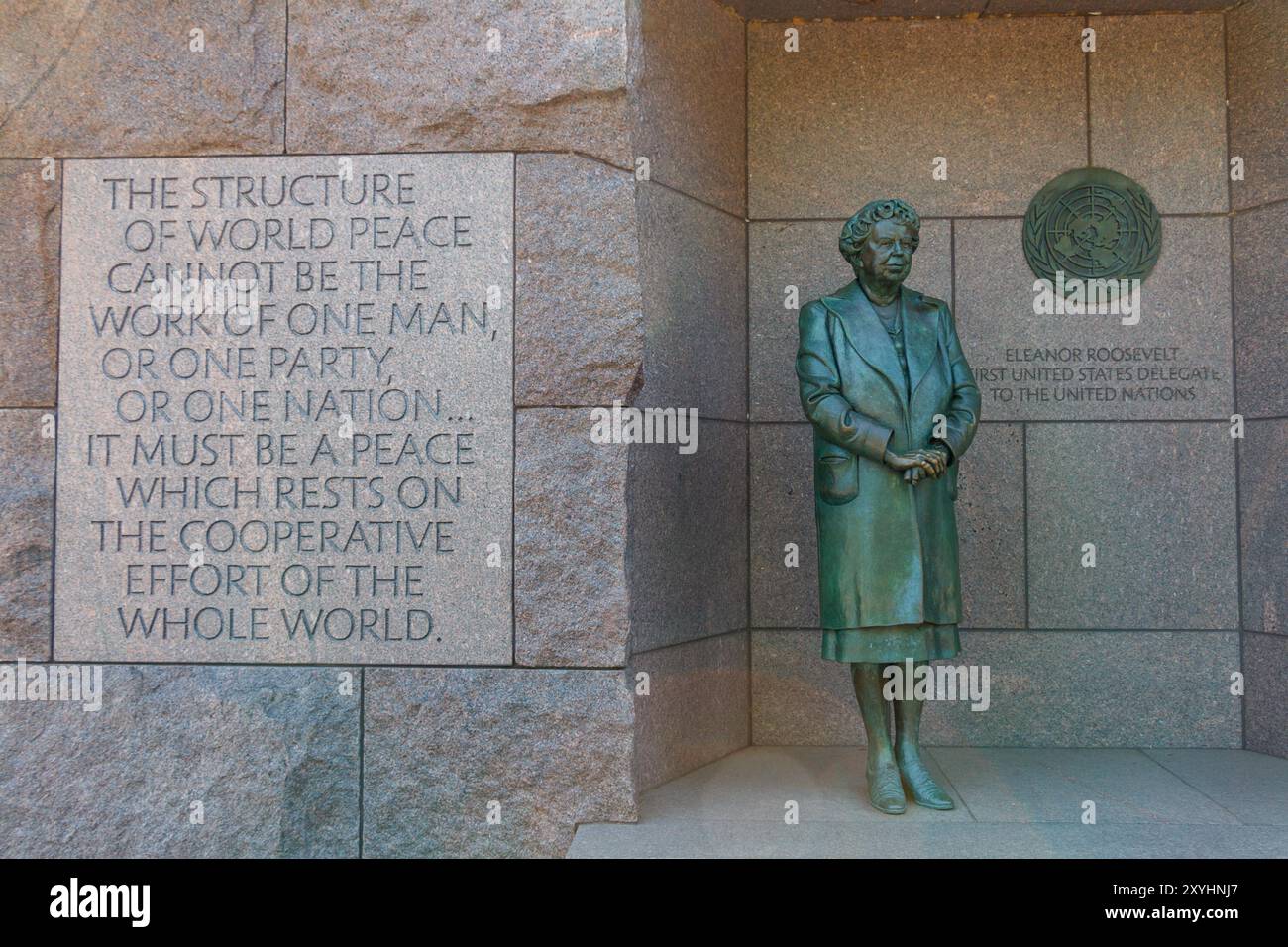 The Franklin Delano Roosevelt Memorial in Washington DC, USA Stock ...