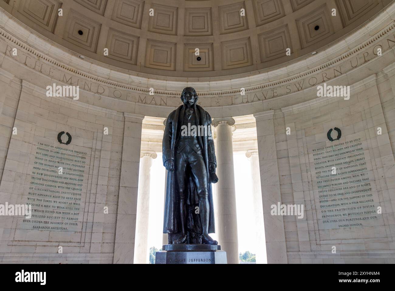 Inside the Thomas Jefferson Memorial in Washington DC, USA Stock Photo ...