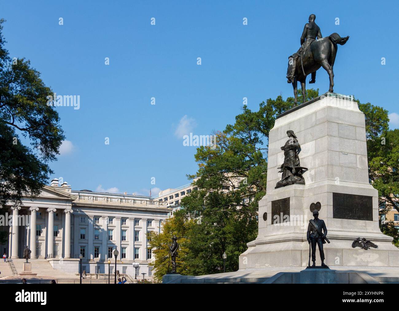 Tecumseh sherman monument washington hi-res stock photography and ...