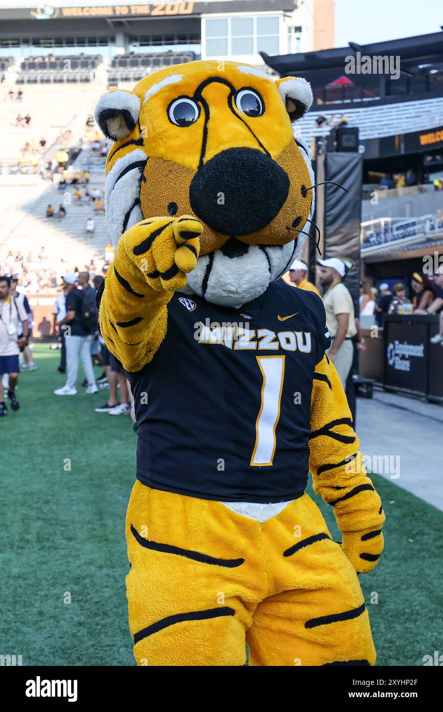 August 29, 2024: Missouri Tigers mascot Truman the Tiger before a game ...