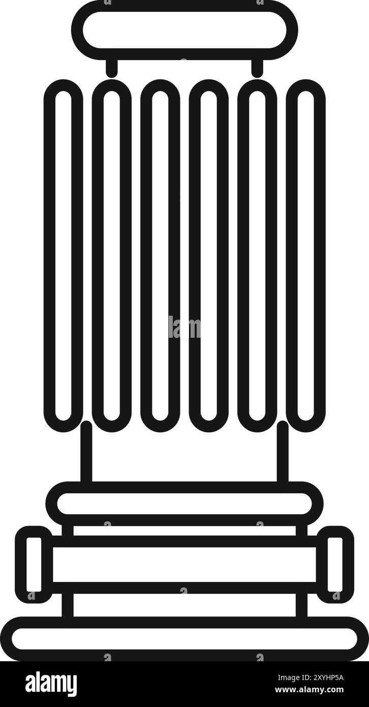 Heat exchanger element Black and White Stock Photos & Images - Alamy