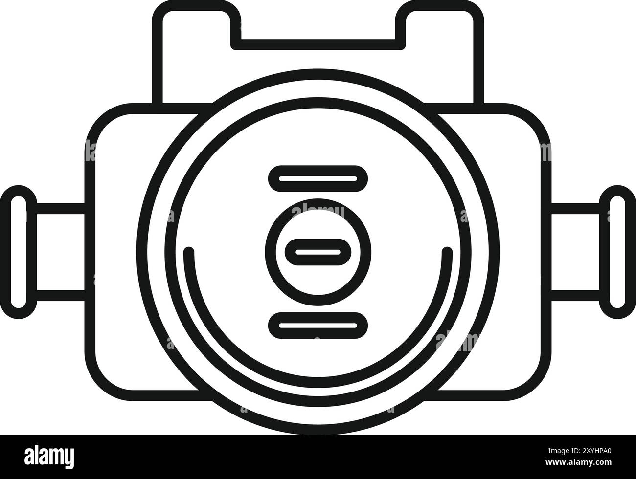 This icon represents a water meter counter, used to measure water ...