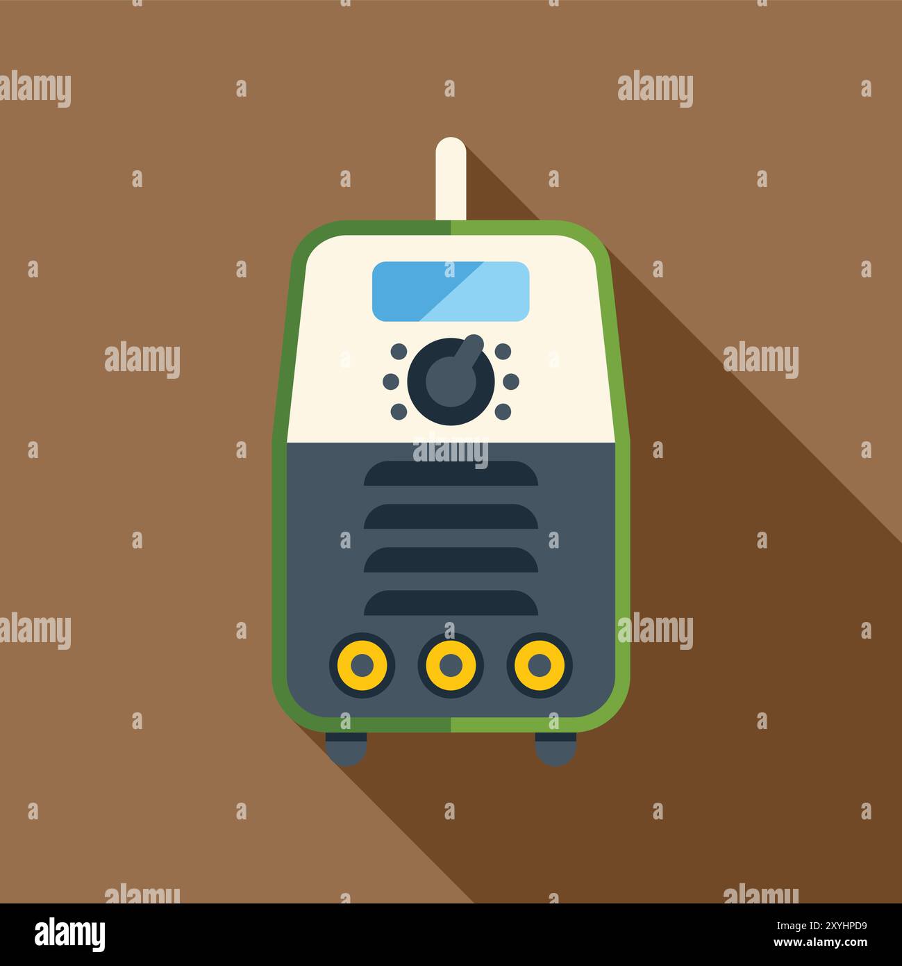 Inverter welding machine for welding work, showing control panel with ...
