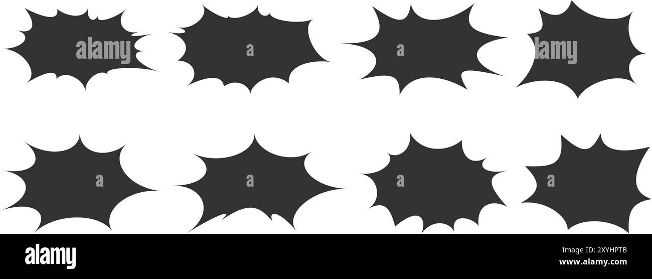 Comic burst dialogue frame Cut Out Stock Images & Pictures - Alamy
