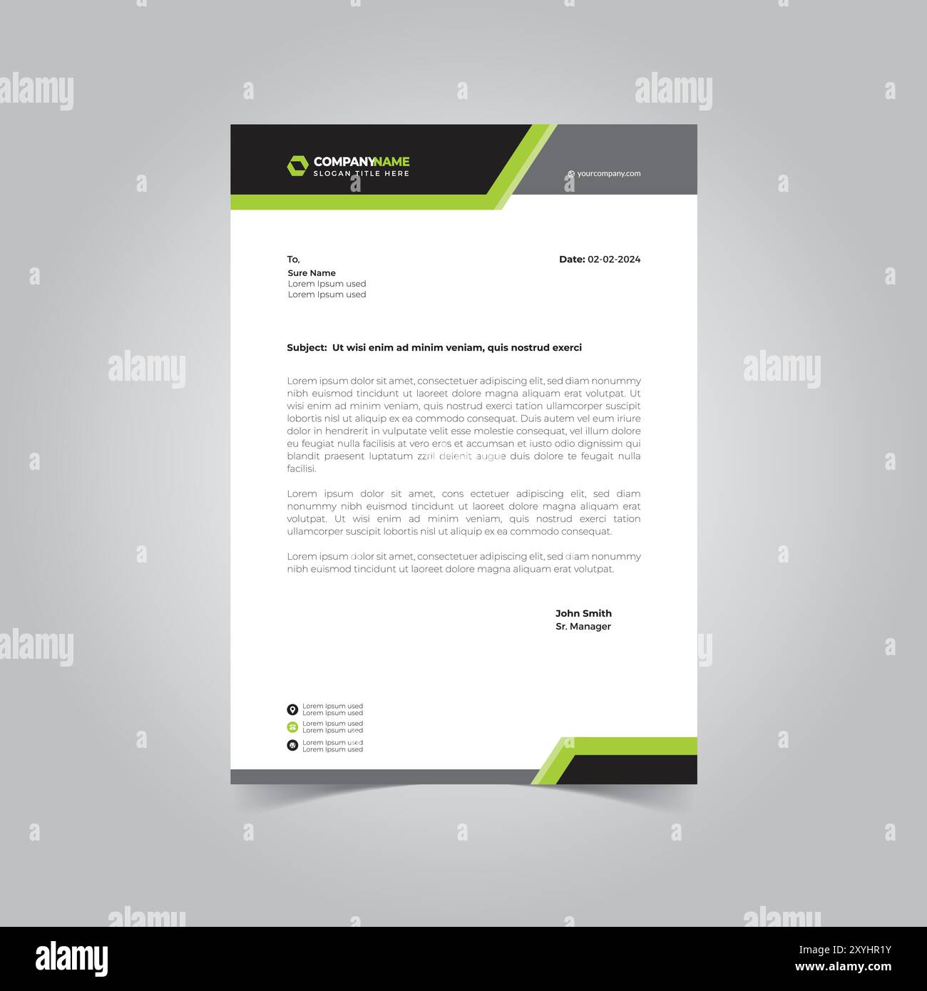 Letter to post cut out Stock Vector Images - Alamy