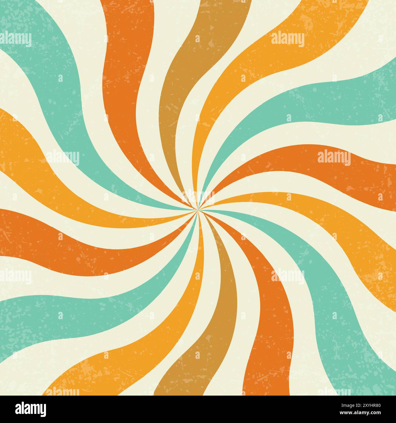 Retro sun burst vintage background. Swirl wallpaper with grunge. Spiral rays circus illustration ...