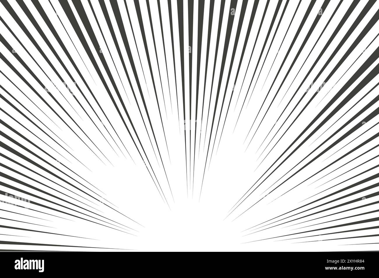 Comic manga radial lines with speed effect for comics book. Black and ...