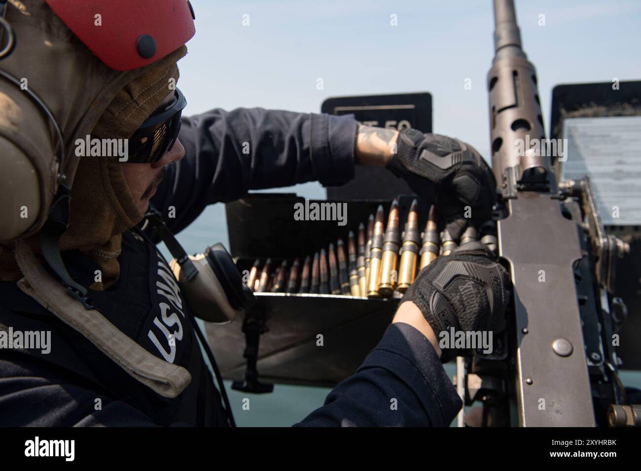 ATLANTIC OCEAN (August 29, 2024) Aviation Ordnanceman 3rd Class Gage ...