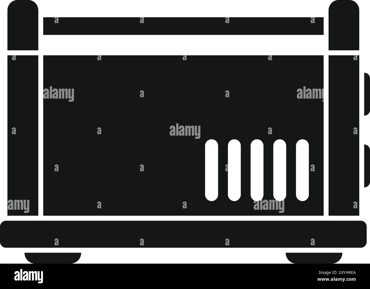 This electric convection oven icon represents a kitchen appliance ...