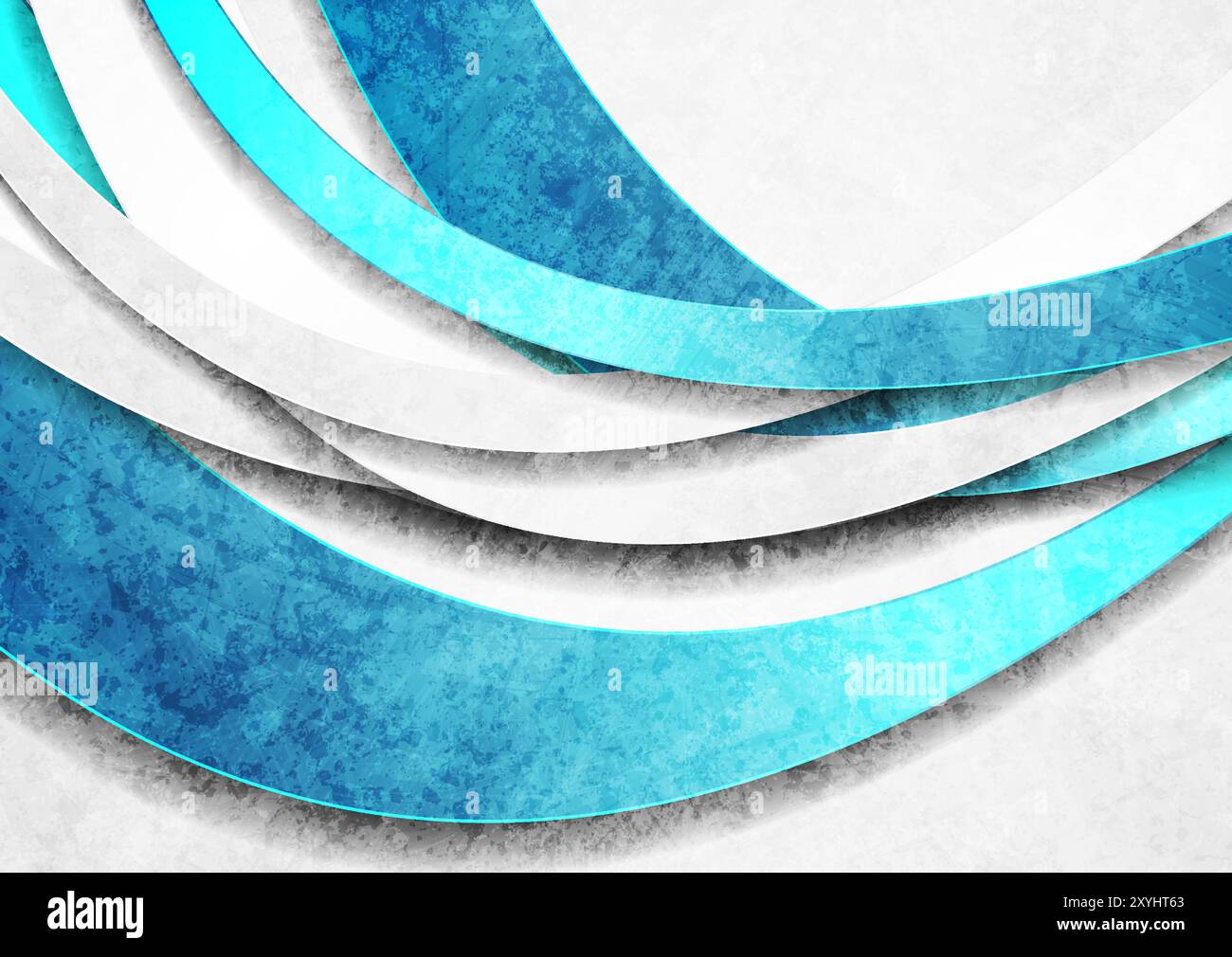 Blue and grey waves abstract grunge background. Corporate vector design ...