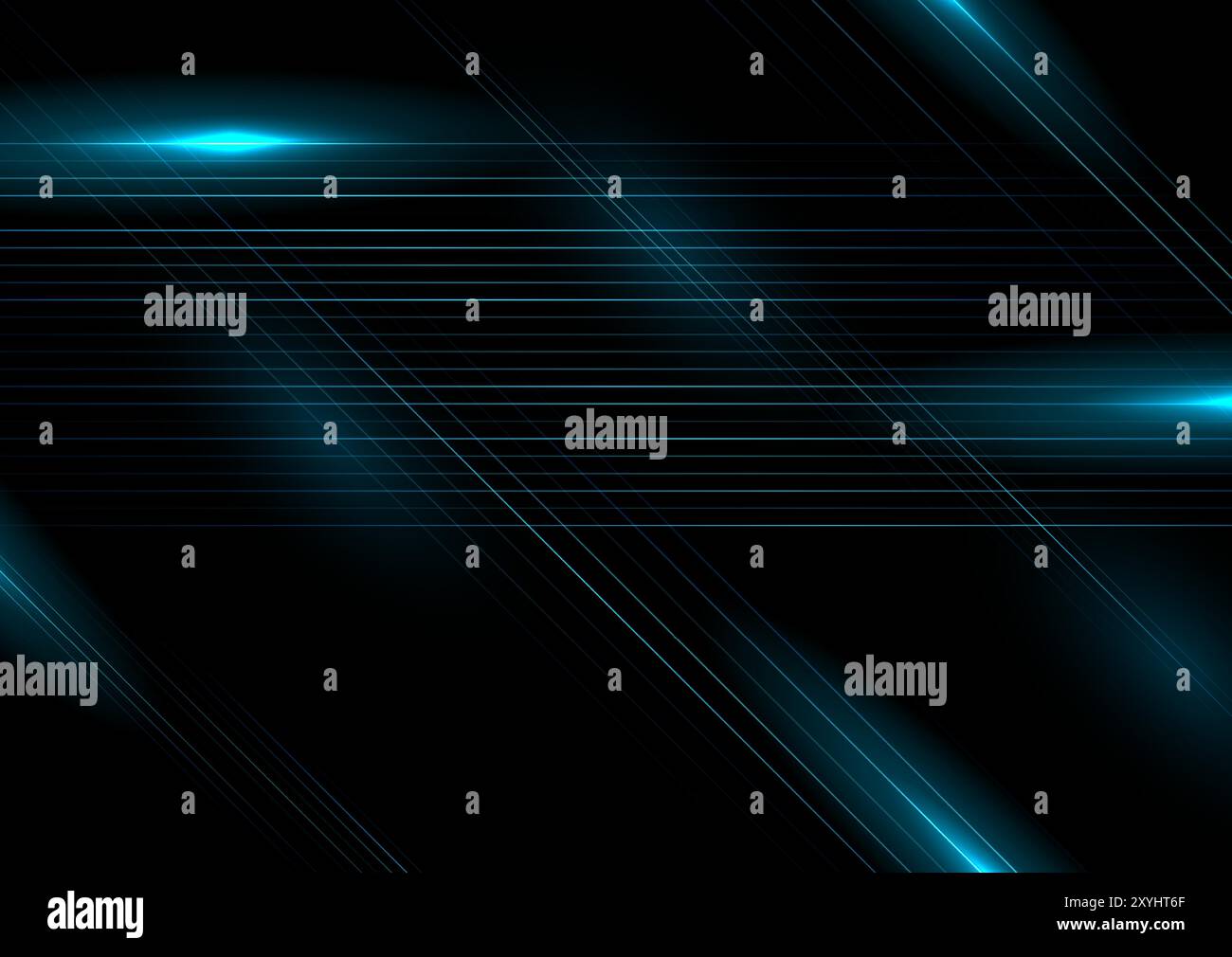 Blue glowing minimal lines abstract futuristic tech background. Vector ...