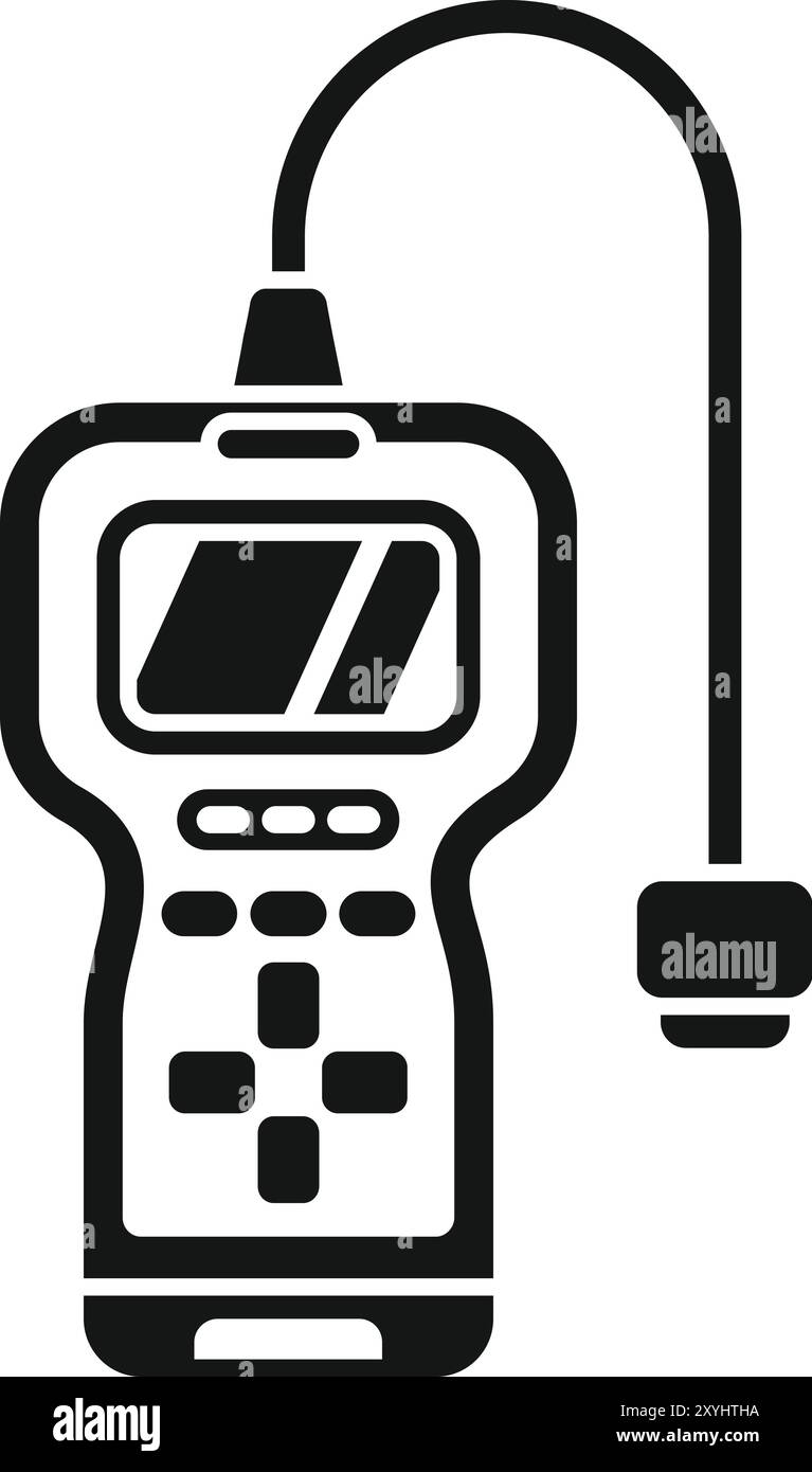 Car diagnostic tool is displaying an engine trouble code, indicating a ...