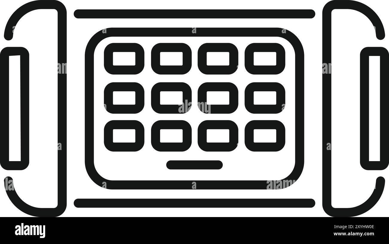 Smartphone with big physical keyboard having large buttons for easy ...