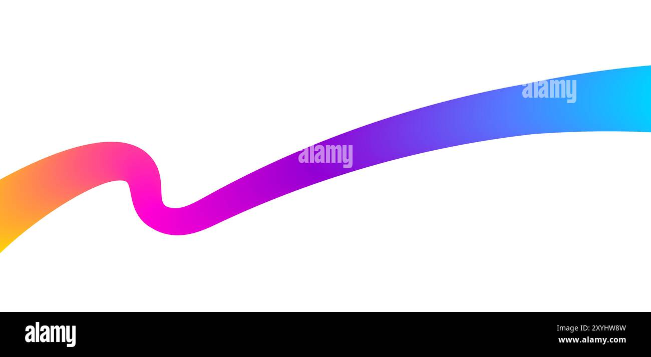 Colorful gradient wavy shape for abstract background Stock Vector Image ...