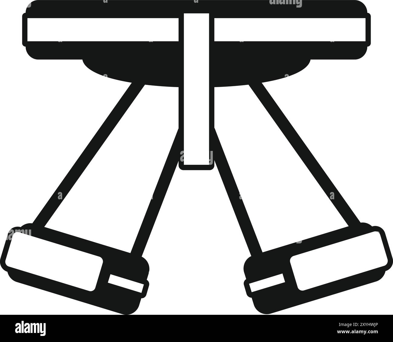 Black and white icon of a baby safety harness for helping toddlers to ...