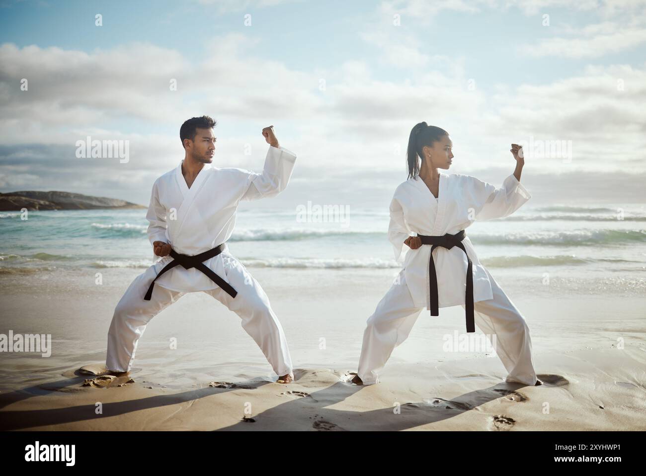 Outdoor karate lesson hi-res stock photography and images - Alamy
