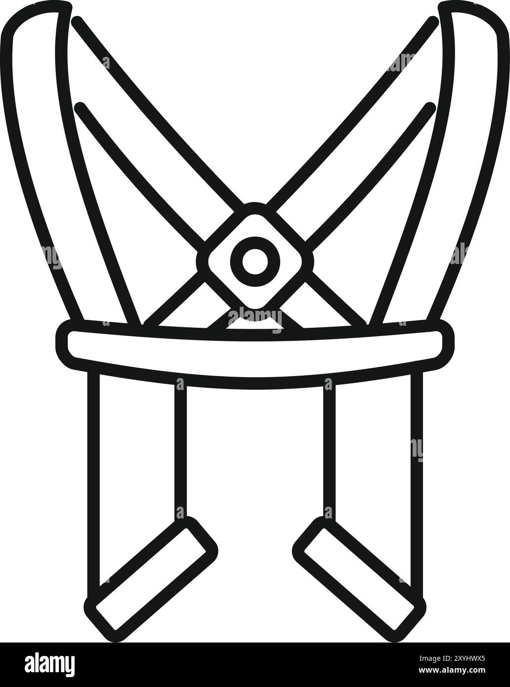 Baby harness icon in outline style for design of your website, logo ... Baby harness icon in outline style for design of your website, logo ...