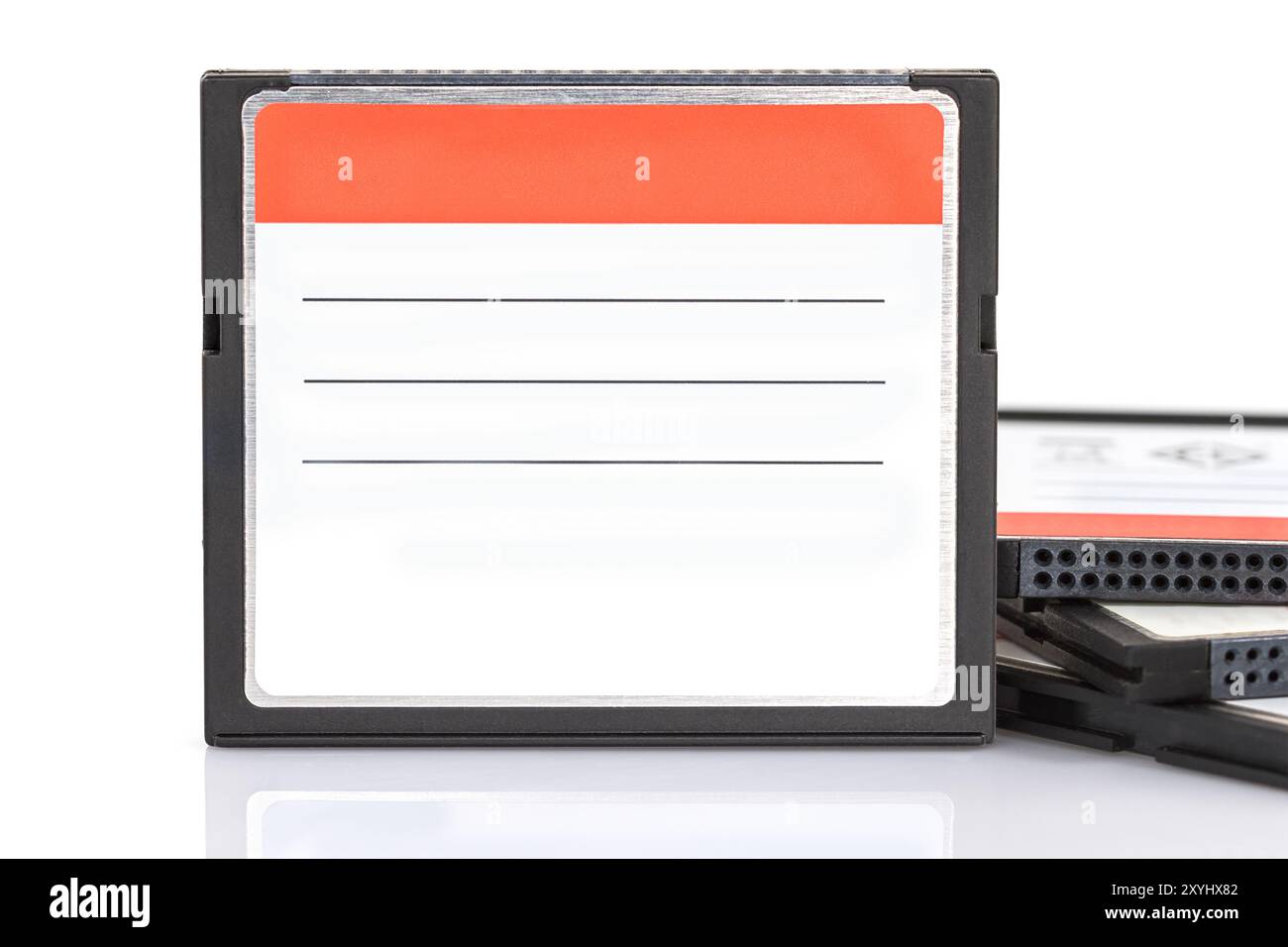 Compact Flash memory cards (CF card) on white background Stock Photo ...